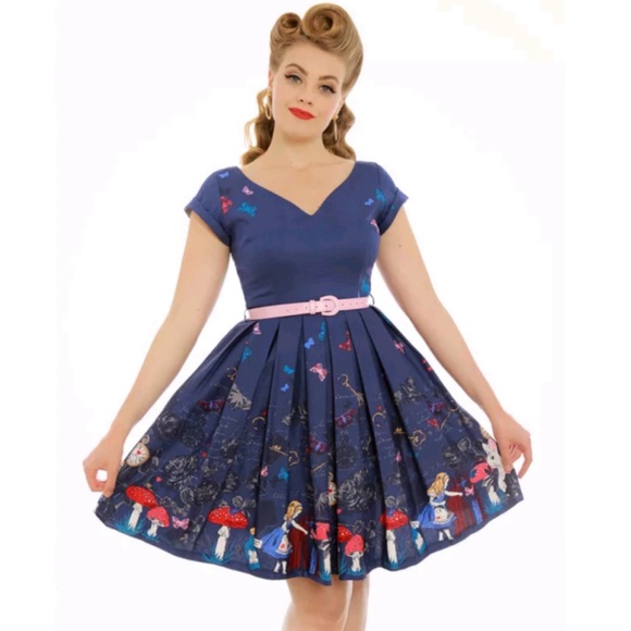 Lindy Bop | Dresses | Lindy Bop Purple Alice In Wonderland Aria 5s ...